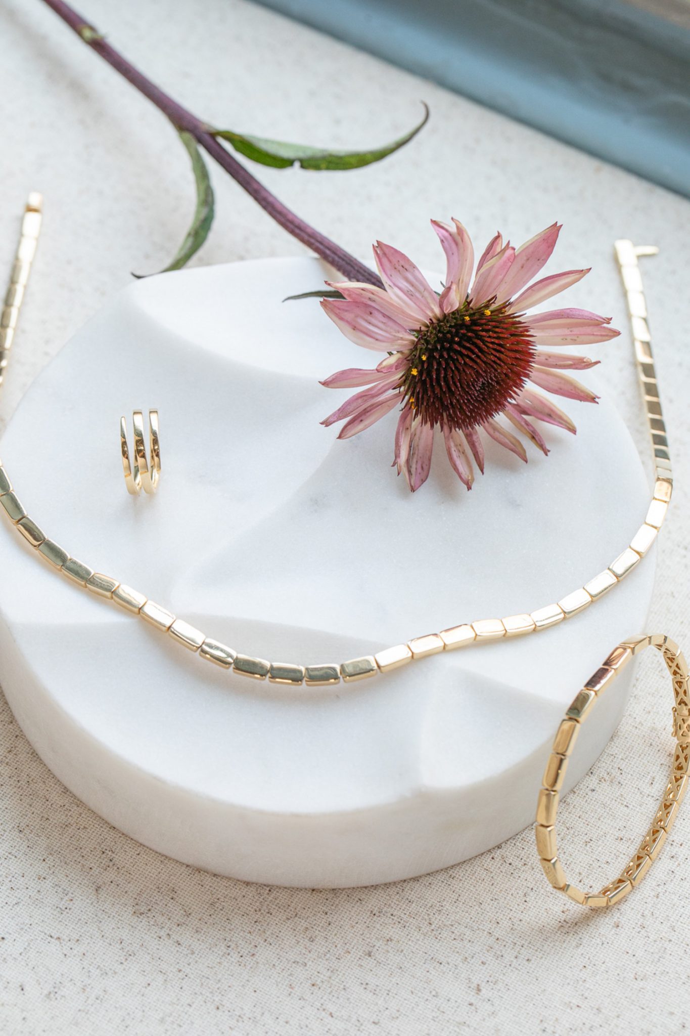 Bunny Link Choker in 18K Yellow Gold - M. Flynn