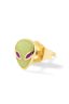 (Single) Alien Stud in 14K Yellow Gold and Enamel - M. Flynn